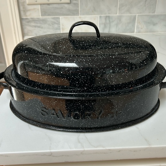 Savory | Kitchen | Savory Junior Enamelware Roasting Pan | Poshmark